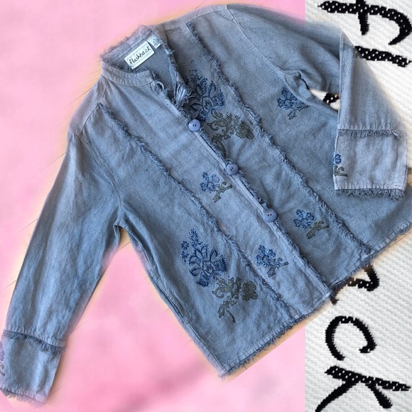 Flashback | Jackets & Coats | Flashback Button Layering Jacket Medium ...